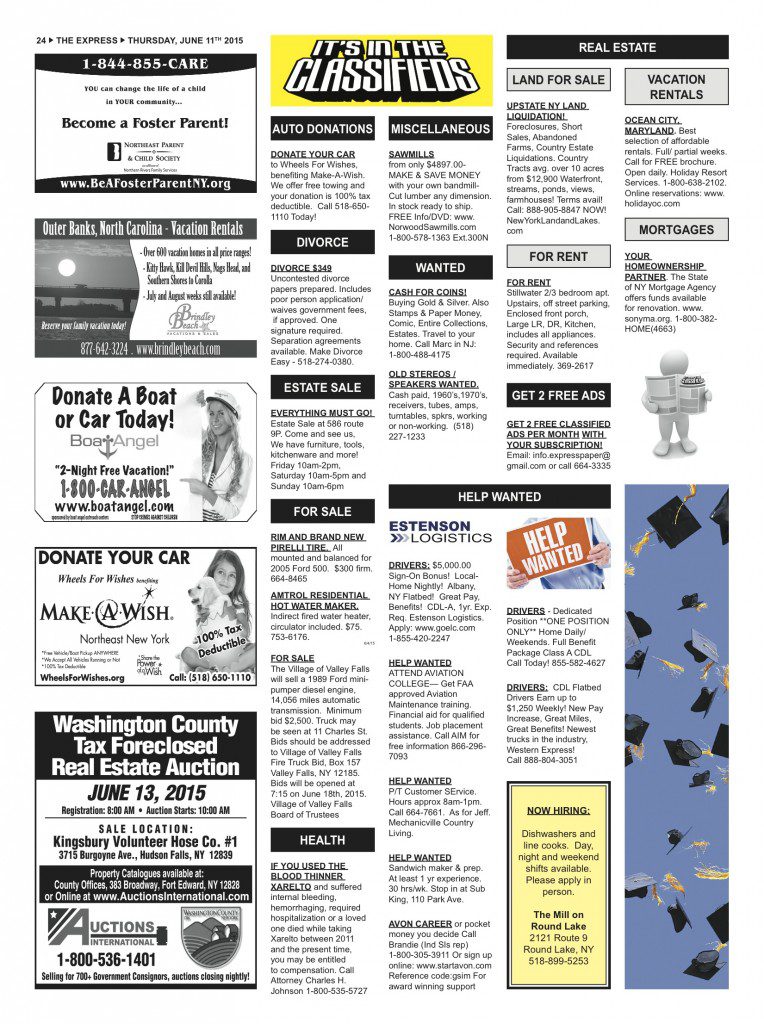 Classifieds – The Express Newspaper